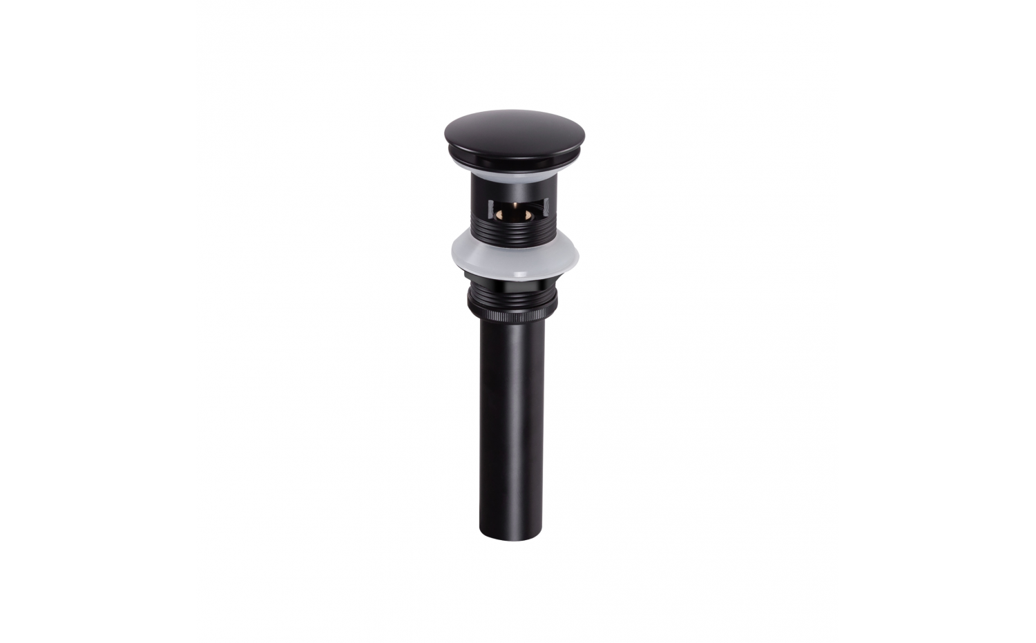 Lavatory pop-up drain with overflow - matte black - Mondial | Shop ...